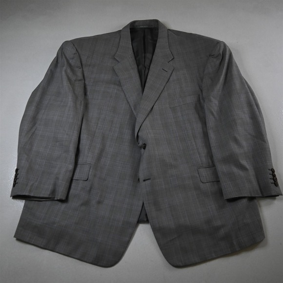 Hickey Freeman | Suits & Blazers | Hickey Freeman 58s Gray Check Wool ...
